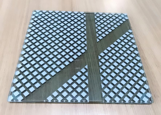 Adamant Coloured PVB Laminated Glass Flat Shape No Bubble Easy Installation