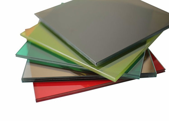 Frameless Tempered Ceramic Frit Glass Curve Flat Shape Easy Installation