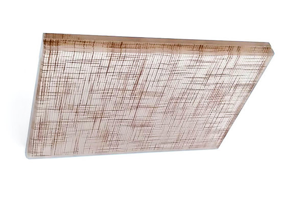 Hardness Opaque Tempered Glass , Decorative Glass Sheets Curve Flat Shape