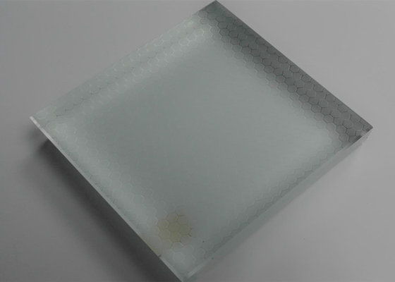 Frameless Flat Decorative Laminated Glass , Clear Anti Slip Glass Floor