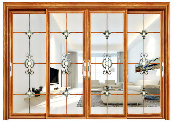Interior Integrated Aluminium Glass Door Stainless Steel Mesh Available