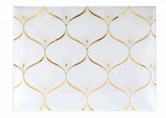 Frosted Acid Etched Building Glass 3 - 25 Mm Thickness For Shower Room