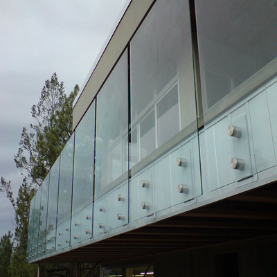 Crystal Safety Tempered PVB Laminated Glass Clear Fence Panels Hollow Solid Structure