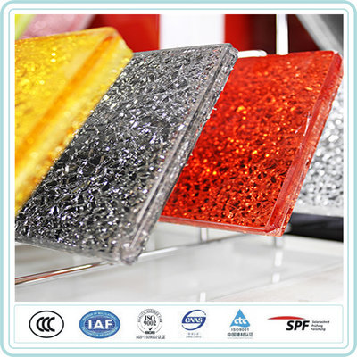Safety Decoration Art Laminated Glass 12mm Coloured Sheet For Commercial Building