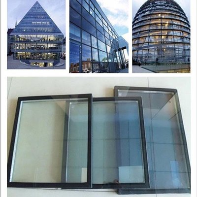 Irregular Aluminium Glass Door Frameless Glazing Insulated Curtain Wall Casement Open