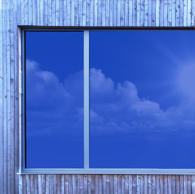 Exterior Building Facade Clear Reflective Structural Glass Glazes Paint Curtain Wall