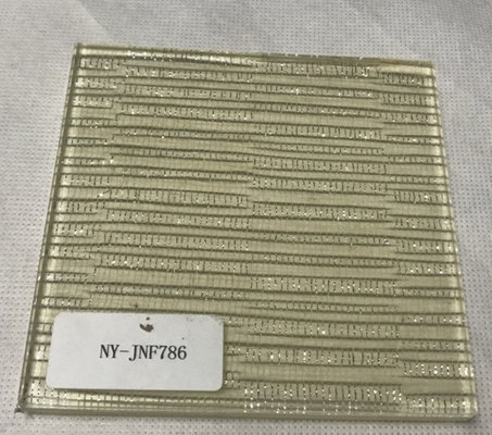 Luxury Decorative Interior YIDA Decoration Glass Laminated Glass With Iron Wire