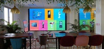 2*2 Wall Mount Narrow Bezel 49inch LG 3.5mm 450nits LCD Video Wall supplier