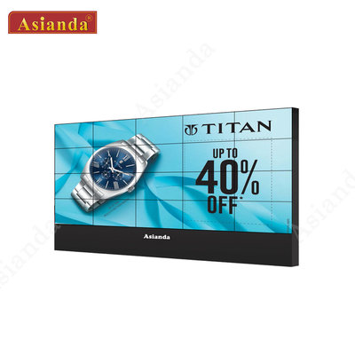 Indoor 55inch LG 3.5mm bezel 500nits LCD Video Wall with Wall Mount/Floor Standing Bracket supplier