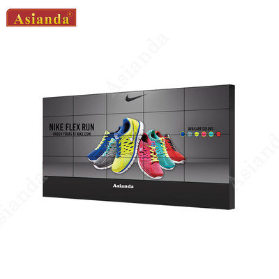 3x3 Indoor 55inch LG 1.8mm Narrow Bezel Commercial LCD Video Wall Display Screens supplier