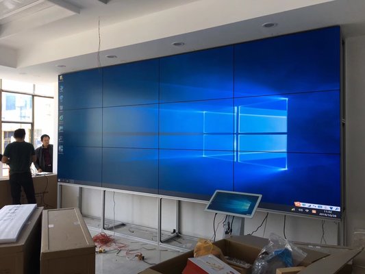 Indoor Narrow Bezel 49inch LG 3x3 Video Wall LCD Video Monitor Ultra Thin Bezel Video Wall supplier
