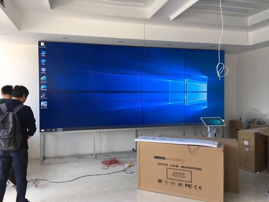 Indoor Narrow Bezel 49inch LG 3x3 Video Wall LCD Video Monitor Ultra Thin Bezel Video Wall supplier