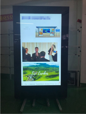 55inch Outdoor Free Standing Outdoor Digital Signage Displays Dual Side Wifi Digital Signage supplier