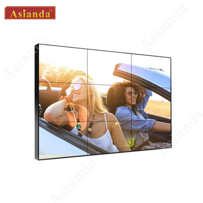 2x2 Vertical Video Wall 55inch 1.8mm LG Video Wall Monitors Curved LCD Video Wall supplier
