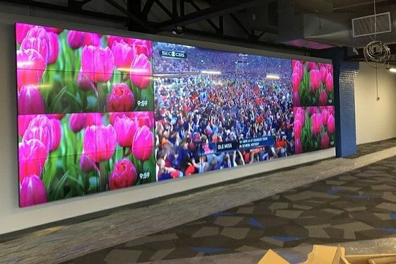 46inch Samsung 1.7mm 2x2 video wall 4x4 LCD Video Screen for Shopping Mall supplier