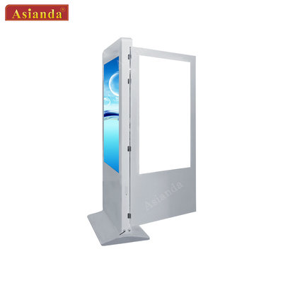Dual Screens Stand Alone Digital Signage Cloud Based Remote Digital Signage Display Monitor supplier
