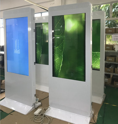 Free Standing Dual Sides Electronic Digital Signage Media Player Cloud Based Digital Signage for Small Business supplier