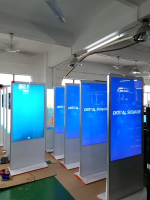 49inch Free Standing Multi Touch LCD Interactive Totem Kiosk Android Wifi LCD Digital Signage supplier