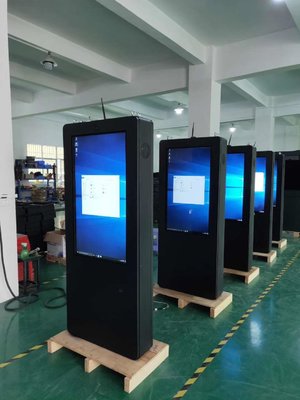 75inch Outdoor Floor Standing Digital Signage IP55 Waterproof LCD Totem Outdoor Android LCD Digital Signage supplier