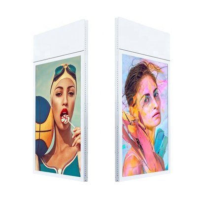 55" Retail Windows High Brightness Ultra Thin Double Sides LCD Advertising Display supplier