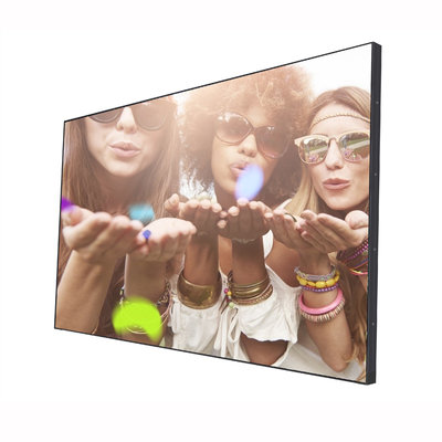Retail/Restaurant 55inch Large Display Super Narrow Frame LCD Advertising Display Screen supplier