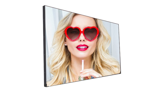 Retail/Restaurant 55inch Large Display Super Narrow Frame LCD Advertising Display Screen supplier