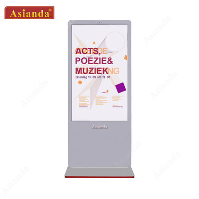55inch Way-finding Information Kiosk Floor Standing LCD Digital Signage Interactive Totem Display supplier