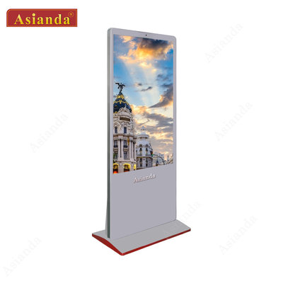 55inch  floor stand vertical touch screen kiosk 4k indoor standalone lcd advertising display supplier