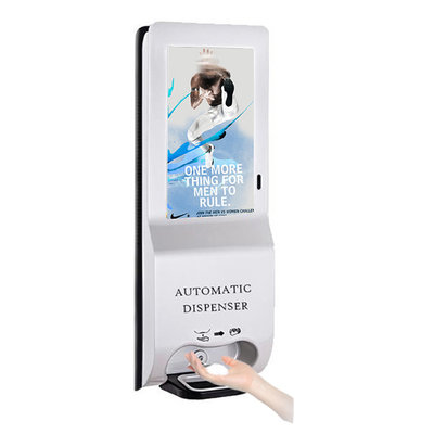 Indoor Wall Mount LCD Advertising Screen Hand Sanitizing LCD Advertising Display with Auto Dispenser supplier