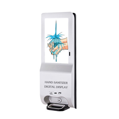 Gel Foam Liquid Hand Sanitizer Dispenser LCD Digital Display Auto Dispenser Digital Signage Screen supplier