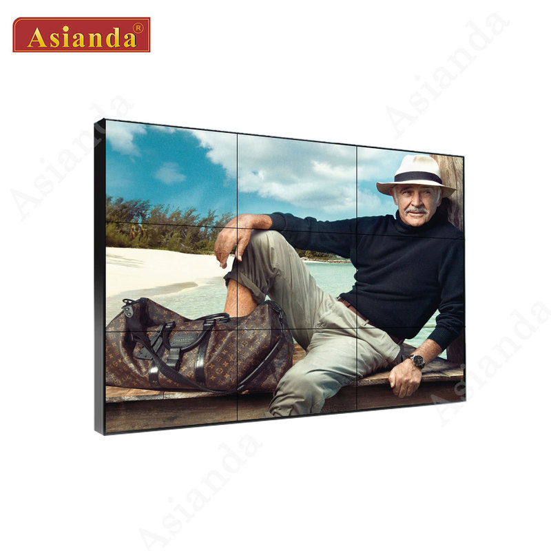 3x3 Indoor 55inch LG 1.8mm Narrow Bezel Commercial LCD Video Wall Display Screens supplier