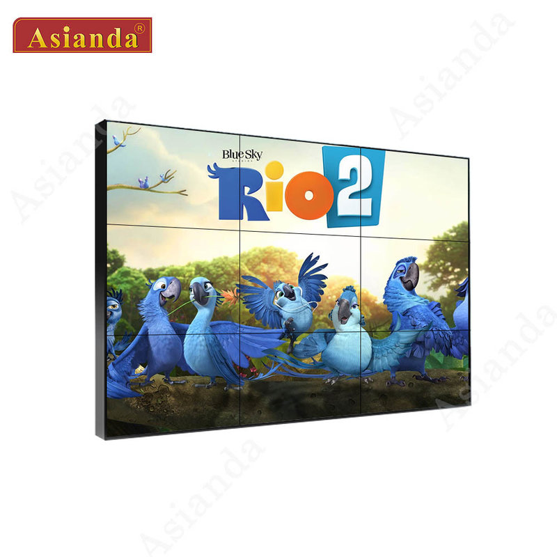 3x2 Video Wall 55inch 3.5mm LG LCD Video Display Advertising Commercial Video Wall supplier