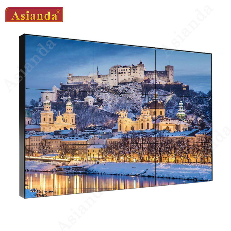 55inch Ultra Thin Bezel Samsung 1.7mm HDMI LCD Video Wall High Brightness 500nits TV Studio LCD Video Wall Display supplier