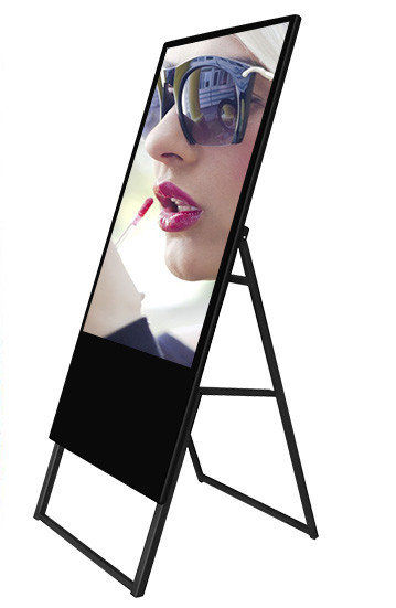 Indoor Portable Network LCD Digital Signage Flexible Folding LCD Advertising Screen Android Digital Display supplier