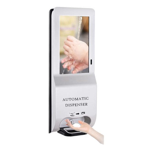 22inch Indoor Sensor Sanitizer Dispenser LCD Advertising Display Hand Sanitizing LCD Digital Signage supplier