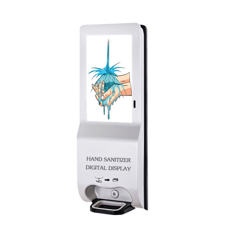 Gel Foam Liquid Hand Sanitizer Dispenser LCD Digital Display Auto Dispenser Digital Signage Screen supplier
