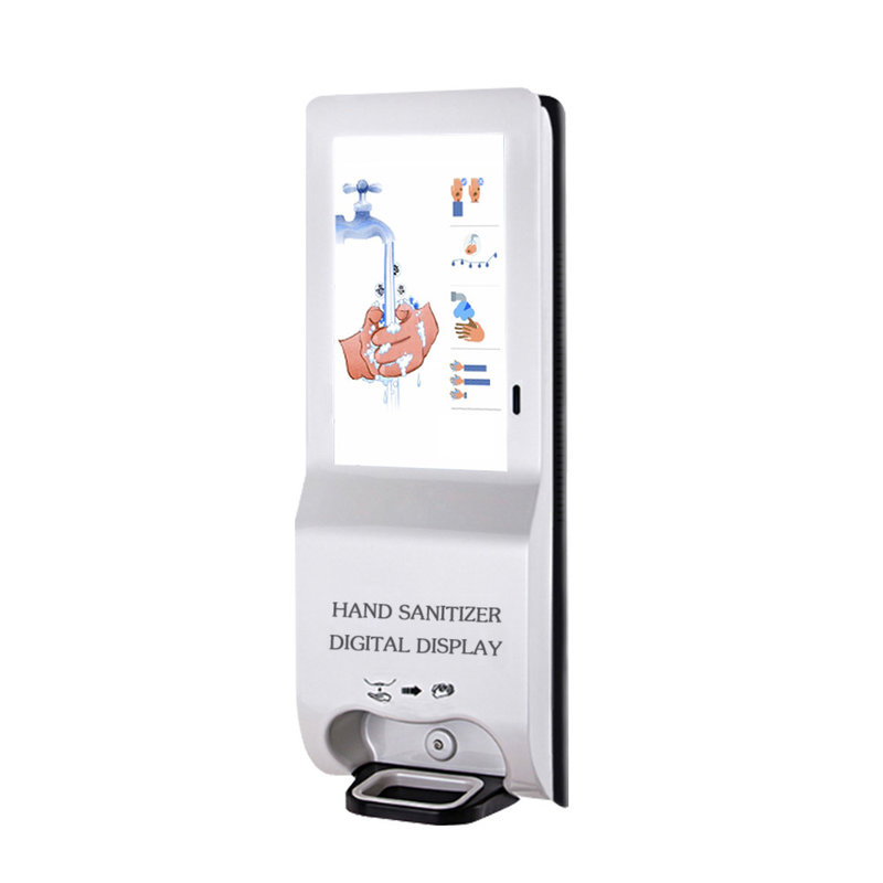 Wall Mount LCD Digital Display Screen with Gel Automatic Hand Sanitizer Dispenser supplier