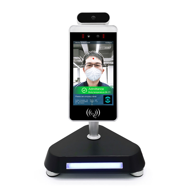 8 inch Desktop Stand Face Recognition Temperature Measurement Temperature Detector Device supplier