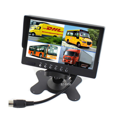 Best Selling OEM Car Truck Van Trailer Rear Monitori 7" Quad Color TFT LCD Monitor Screen PA707