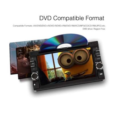 6.2 Inch Touch Screen Android Car Radio DVD Player Mstar 2531 2 Din With DA6546C