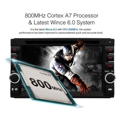 6.2 Inch Touch Screen Android Car Radio DVD Player Mstar 2531 2 Din With DA6546C
