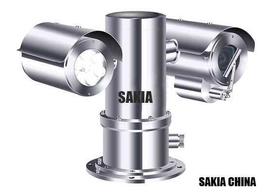 2Megapixel Full HD 30X Explosion-proof ATEX CCTV Camera With Pan Tilt  IR Illuminator