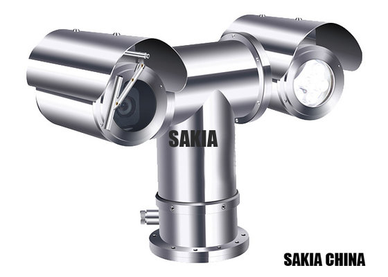 2.2MP 20x Flame proof Explosion Proof PTZ Camera With Infrared Lights For Hazardous Area