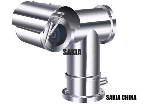 2.2MP 20X Auto Tracking Heavy Duty Explosion Proof PTZ Camera With Wiper System