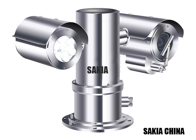 2Megapixel Full HD 30X Explosion-proof ATEX CCTV Camera With Pan Tilt  IR Illuminator