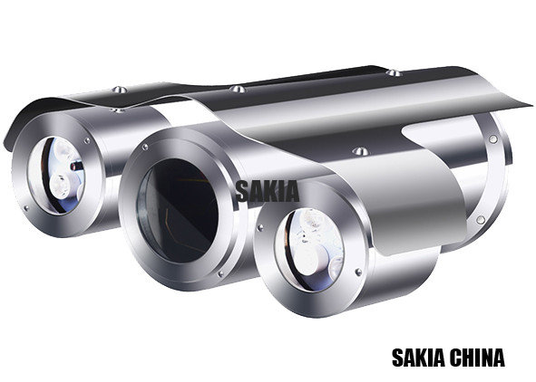 Long Range Night Vision Fixed Explosion Proof CCTV Camera Housing With IR Illuminator