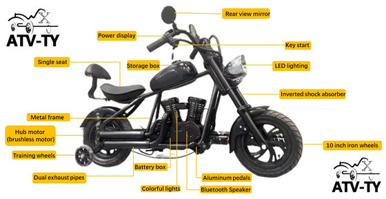 ATV-TY Brand 2 wheels electric dirt bike kids off road motorcycle with CE EN71 certification