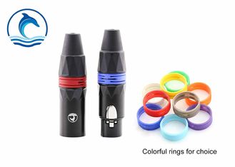 3 Pin XLR Plug Male Connectors With Metal Housing , CL-3MXB XLR Male To Male Connector