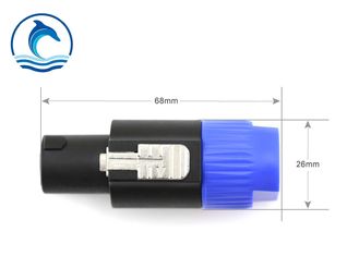 4 Pin C-NL4FC Speakon Cable Connector Audio Cable Connector For Loudspeaker