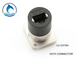 Amplifier Universal Data Connector D Flang Panel Mount LC-CAT6A Zinc Alloy Body